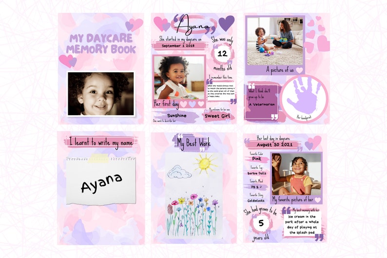 Daycare Memory Book Daycare Goodbye Gift Childcare | Etsy