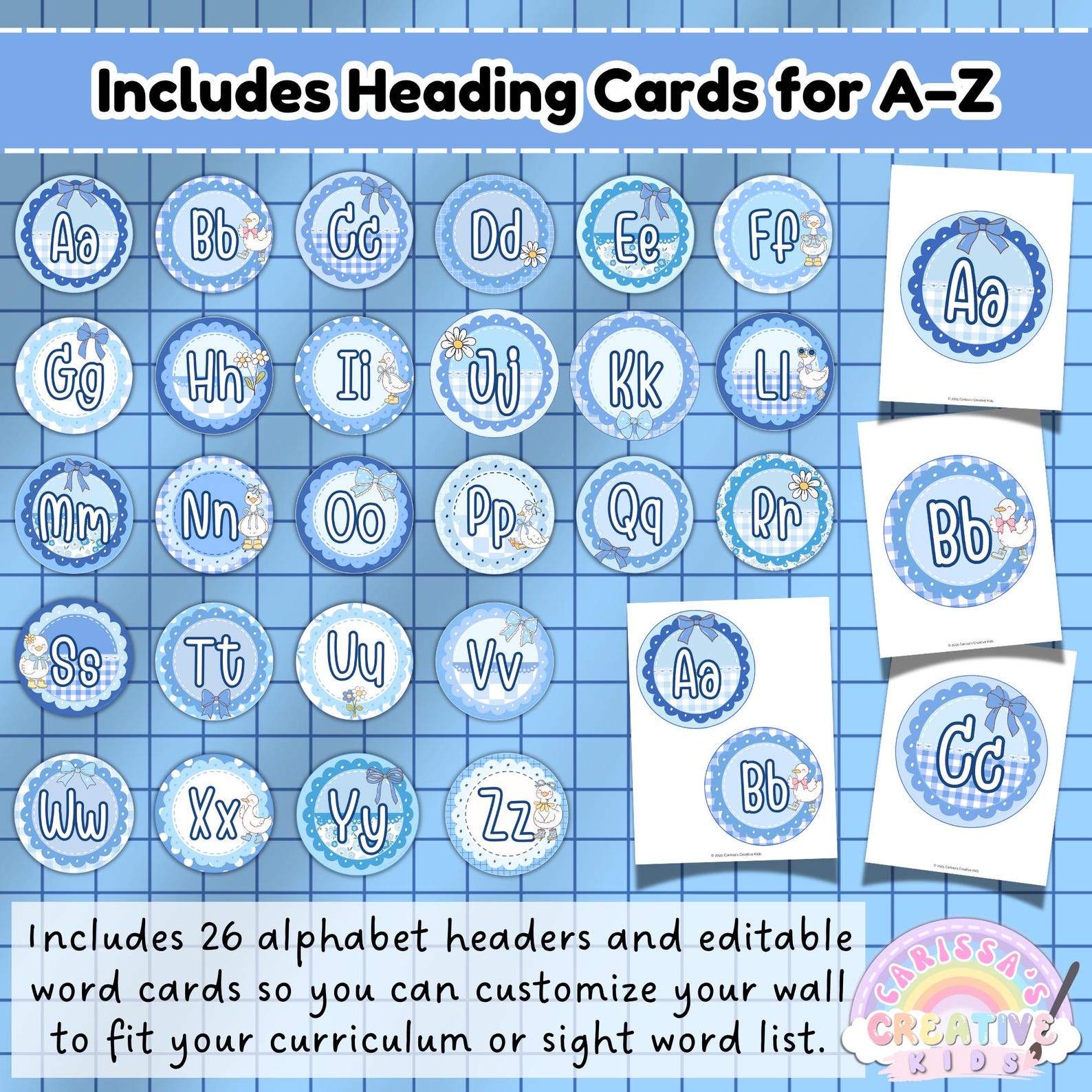 Editable Word Wall Display • A–Z Alphabet Headers + Sight Word Cards ...