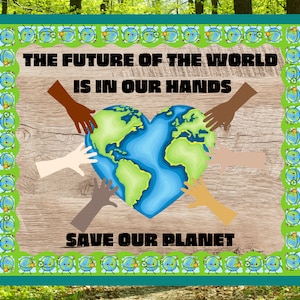 Earth Day Bulletin Board Kit | Classroom Bulletin Board | Earth Day ...