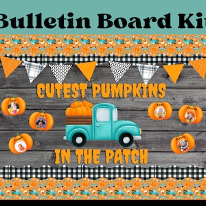 Cutest Pumpkins in the Patch Bulletin Board Kit Classroom Decor Daycare ...