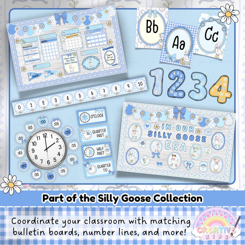 Classroom Decor Labels for Daycare & Preschool | Editable Silly Goose ...