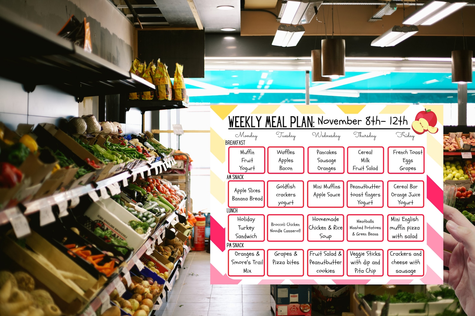 Editable Daycare Meal Planner Childcare Menu Planner Home Daycare Menu ...