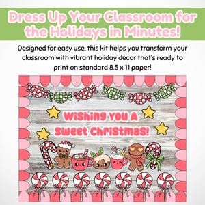 Retro Christmas Bulletin Board Kit! Holiday Classroom Decor for Your ...