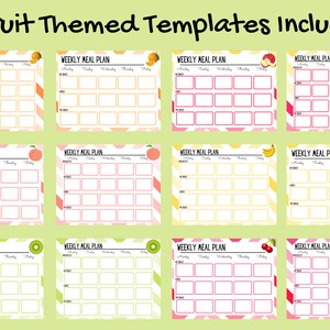 Editable Daycare Meal Planner | Childcare Menu Planner | Home Daycare ...