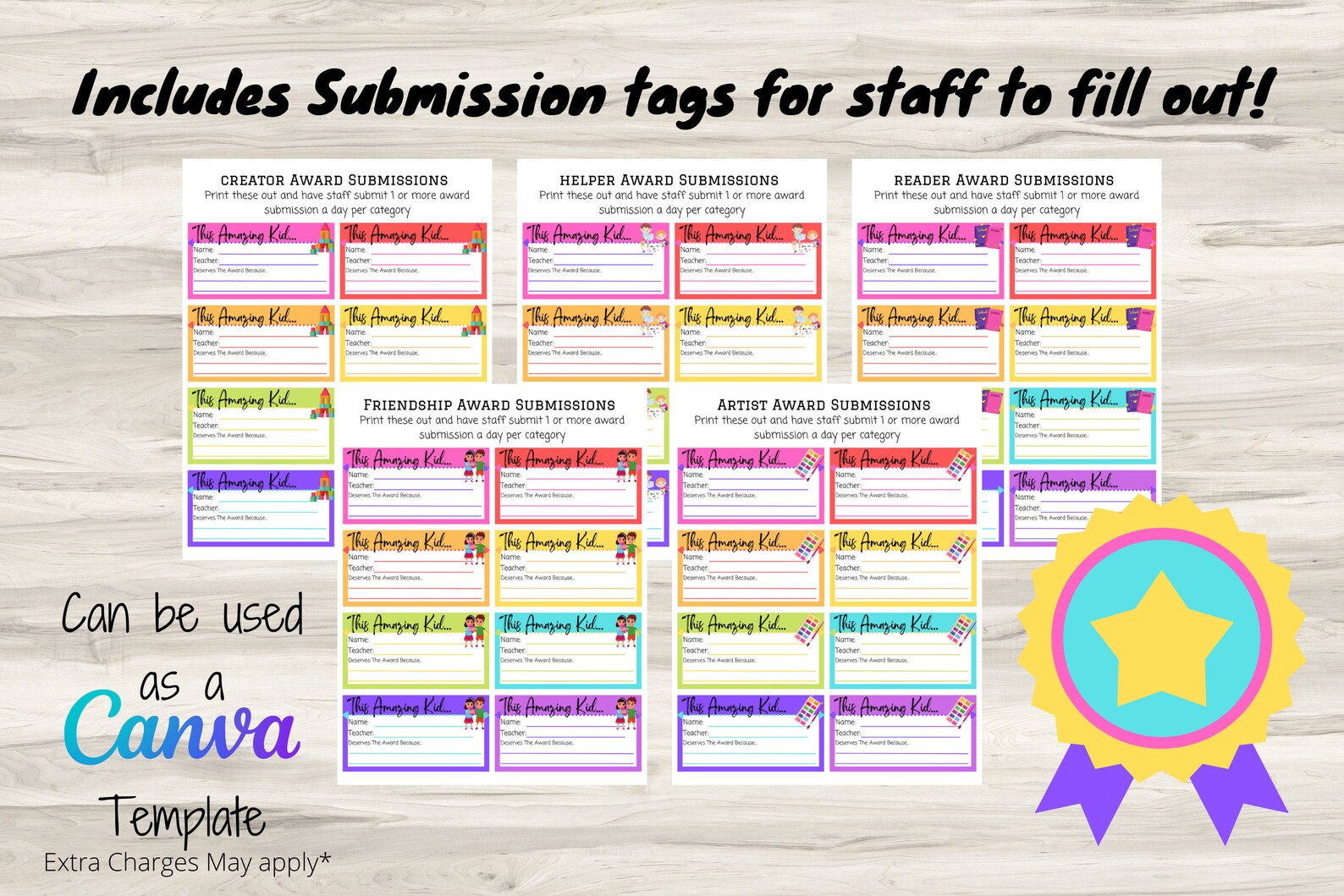 Daycare Weekly Award | Daycare Award System | Home Daycare or Daycare ...
