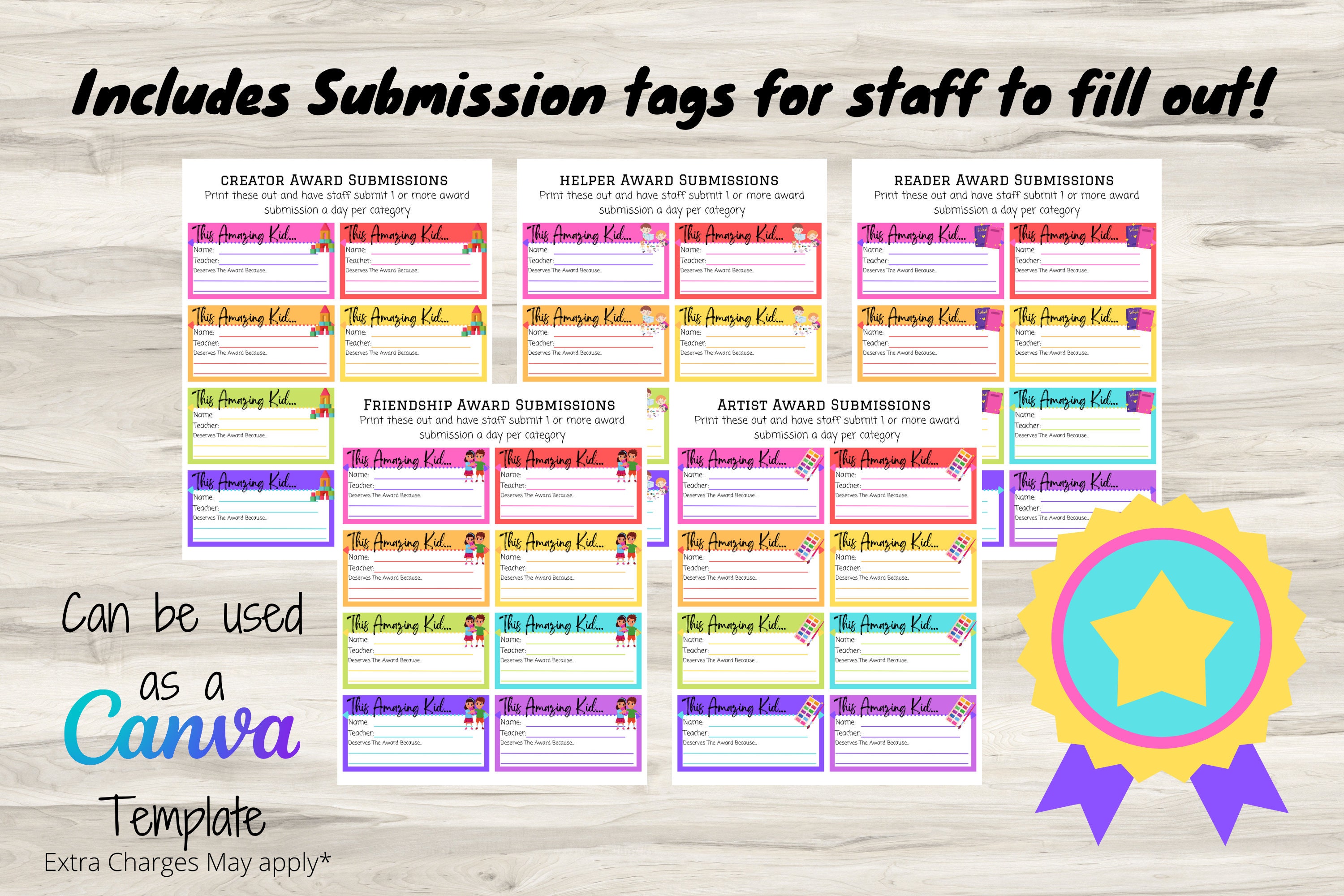 Daycare Weekly Award | Daycare Award System | Home Daycare or Daycare ...