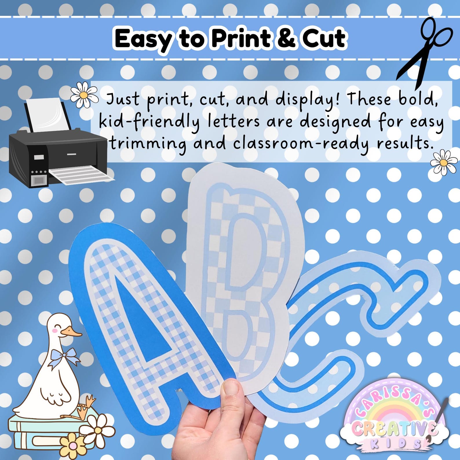 Bulletin Board Letters & Numbers | Silly Goose Classroom Decor Theme ...