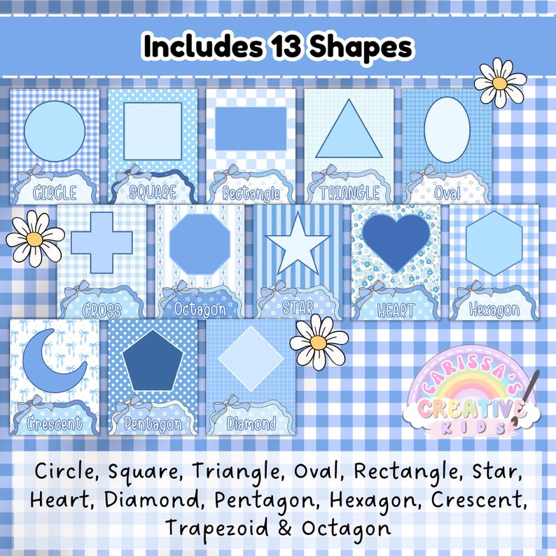 Printable Shape Posters | Silly Goose Classroom Decor | Educational ...