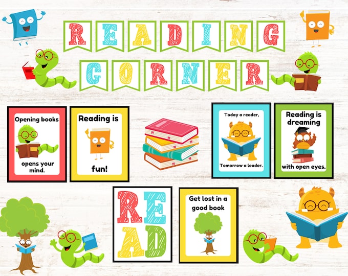 Reading is Better With Friends Reading Bulletin Board Kit Classroom ...