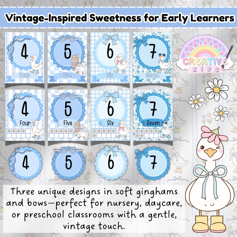 Silly Goose Number Posters | 0–20 Classroom Wall Art | Preschool ...