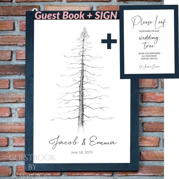 Guestbook Tree Print - Etsy