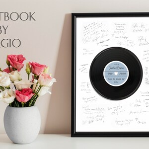 Custom Vinyl Record, Record Guest Book, Wedding Guest Book Alternative ...