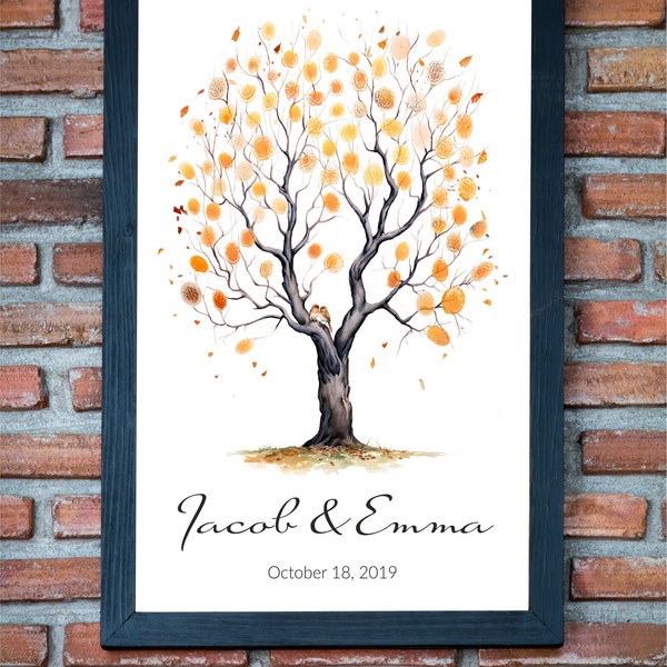 Thumbprint Tree Guest Book - Etsy