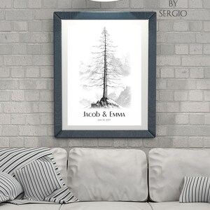 Mountain Guest Book, Wedding Guest Book Alternative, Signature Tree ...