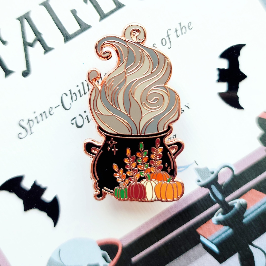 Autumn Cauldron - Enamel Pin - All Hallows’ Collection - Etsy