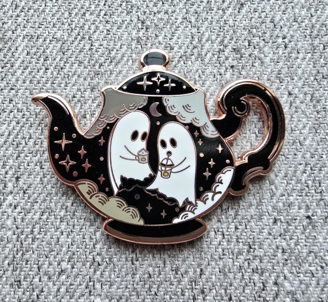 Haunted Teapot ~ Enamel Pin ~ Enchanted Teatime Collection - Etsy
