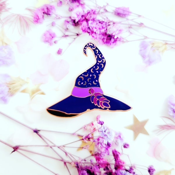 Witch Hat Enamel Pin - Etsy