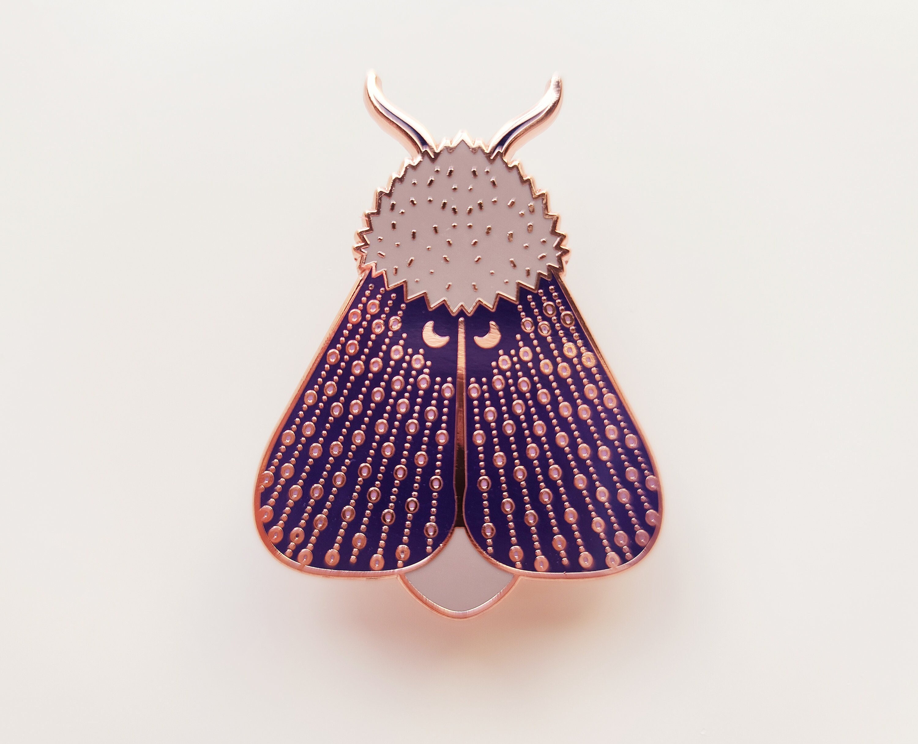 Nyx Moth - Enamel Pin - Magical Moth Collection - Etsy