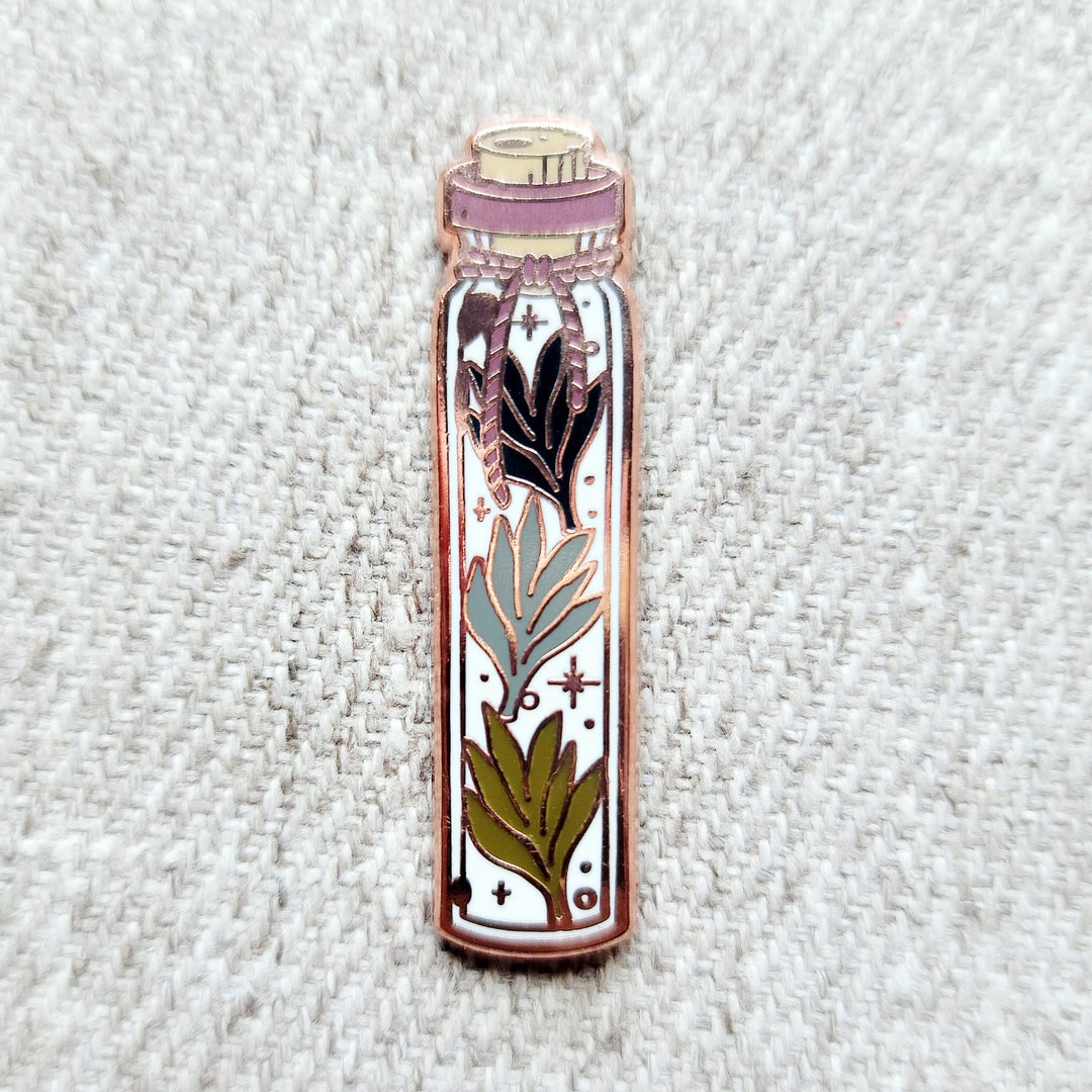 Sage Vial - Enamel Pin - Wisteria Woods the Green Witch Collection - Etsy