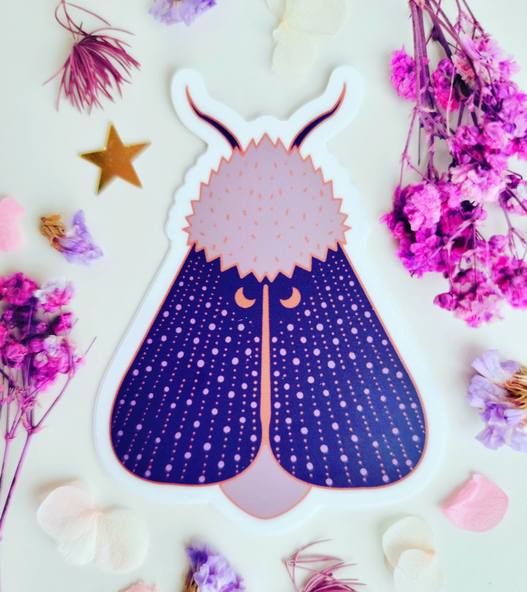 Nyx Moth - Vinyl Sticker - Magical Moth Collection - Etsy
