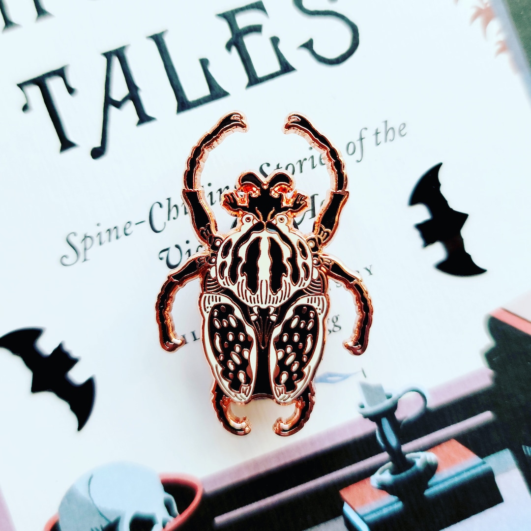 Gothic Goliath Beetle - Enamel Pin - All Hallows’ Collection - Etsy