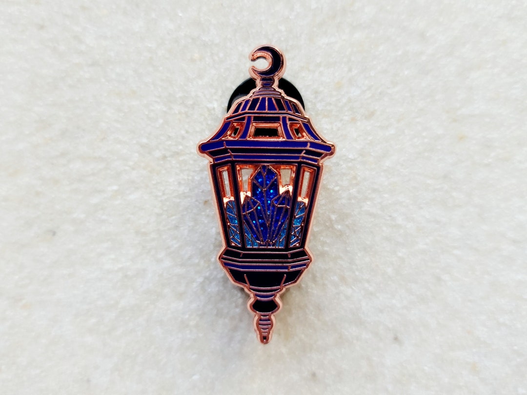 Deep Sea Crystal Lantern Glitter Enamel Pin Sea Witch Collection - Etsy