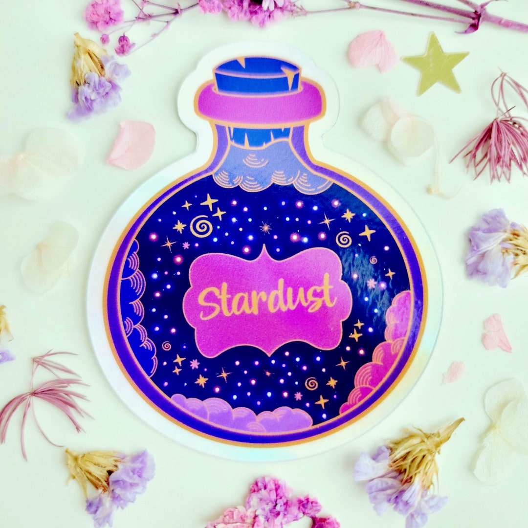 Stardust Potion - Holographic Sticker - Cosmic Witch Collection - Etsy