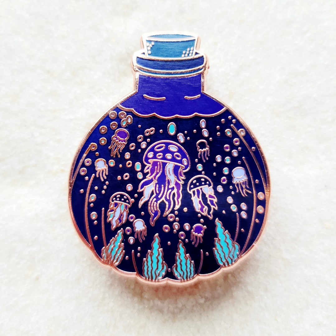 Jelly Fish Potion - Enamel Pin - Sea Witch Collection - Etsy
