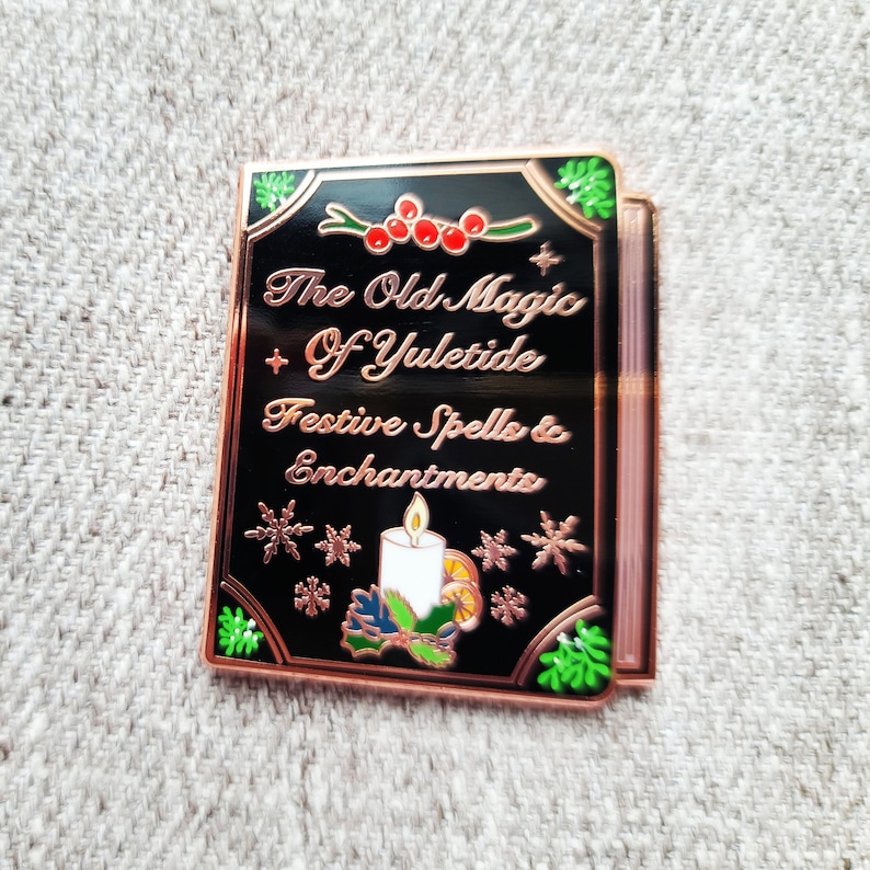 Winter Witch’s Spell Book - Enamel Pin - Winter Witch the Yuletide ...