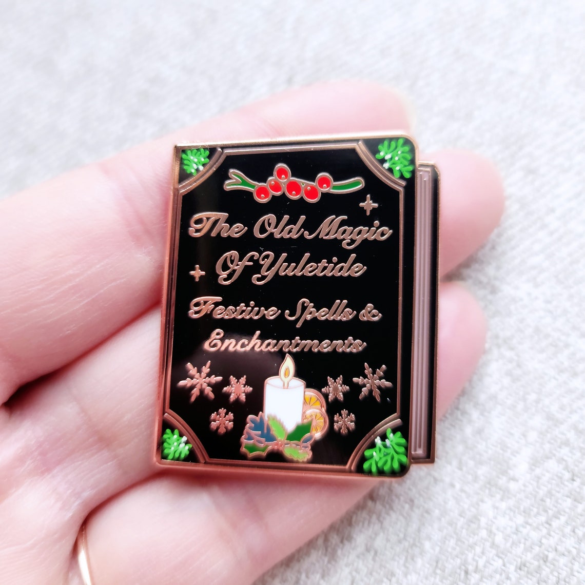 Winter Witch’s Spell Book - Enamel Pin - Winter Witch the Yuletide ...