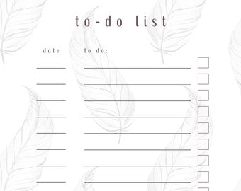 To-do List Leaves - Etsy
