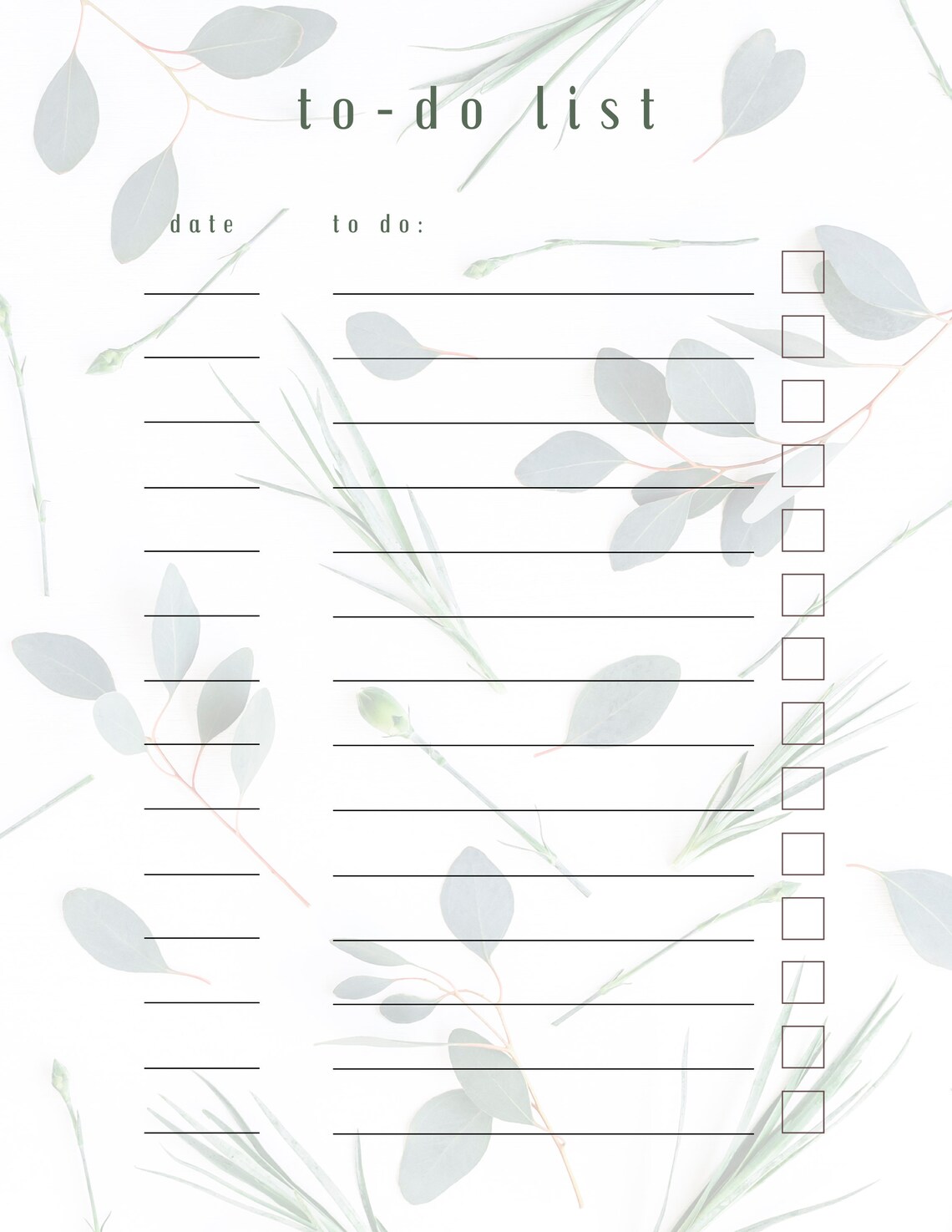 To-do List Leaves - Etsy