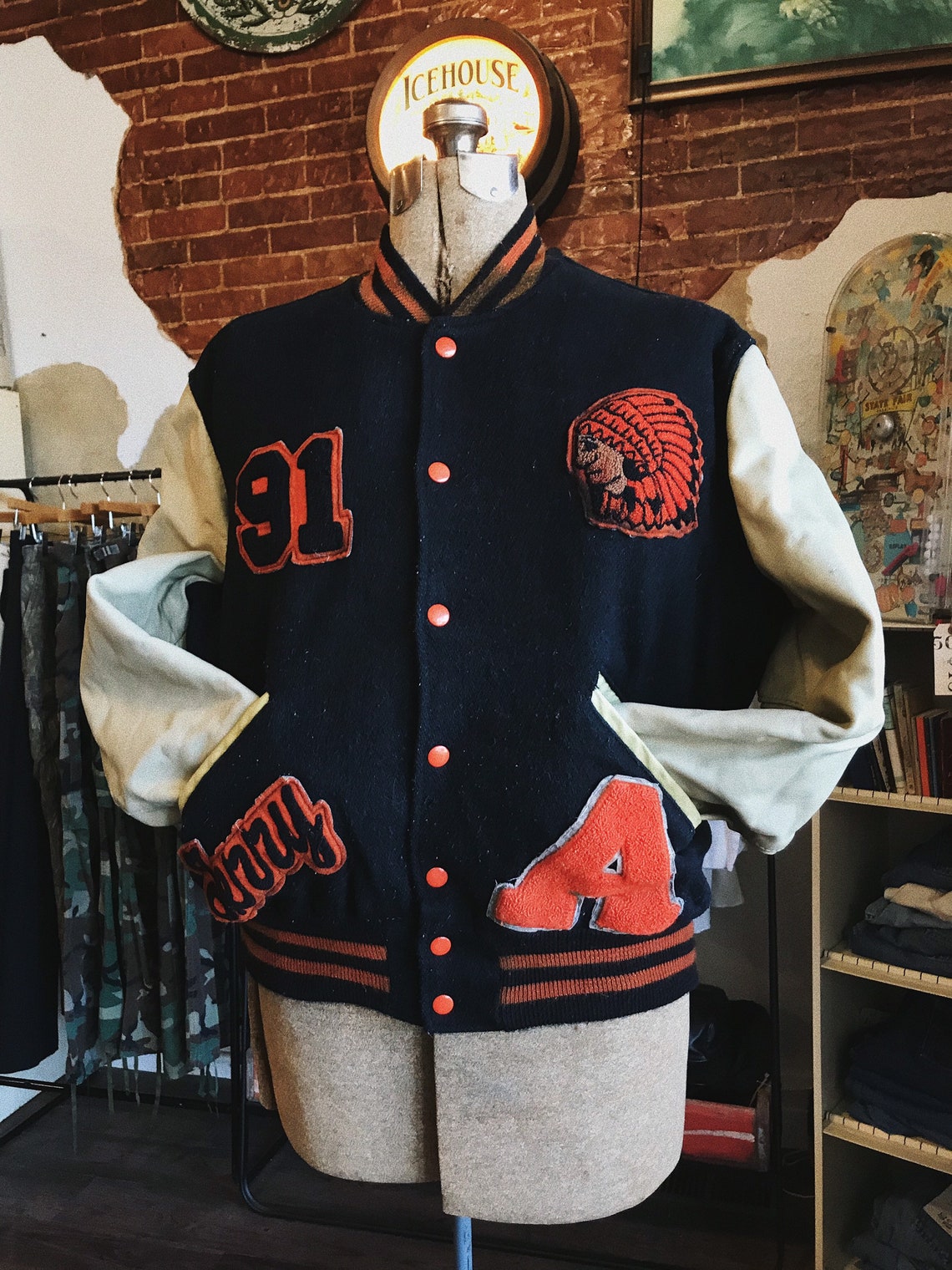 1960s Delong Altamont Indians Letterman Jacket - Etsy