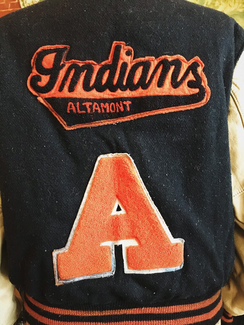 1960s Delong Altamont Indians Letterman Jacket - Etsy
