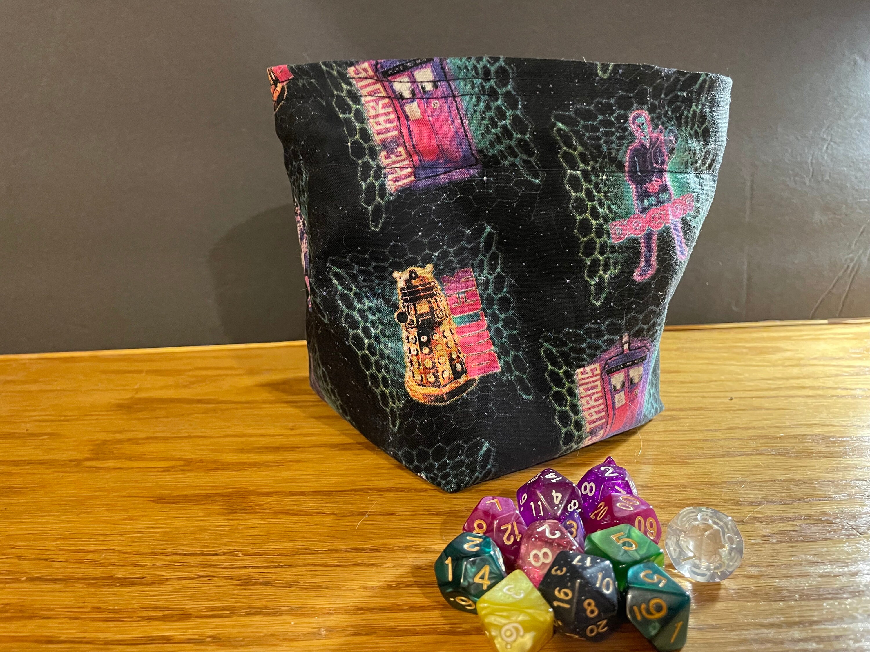 Doctor Who Tardis Dalek D&D Dice Bag Dungeons and Dragons - Etsy