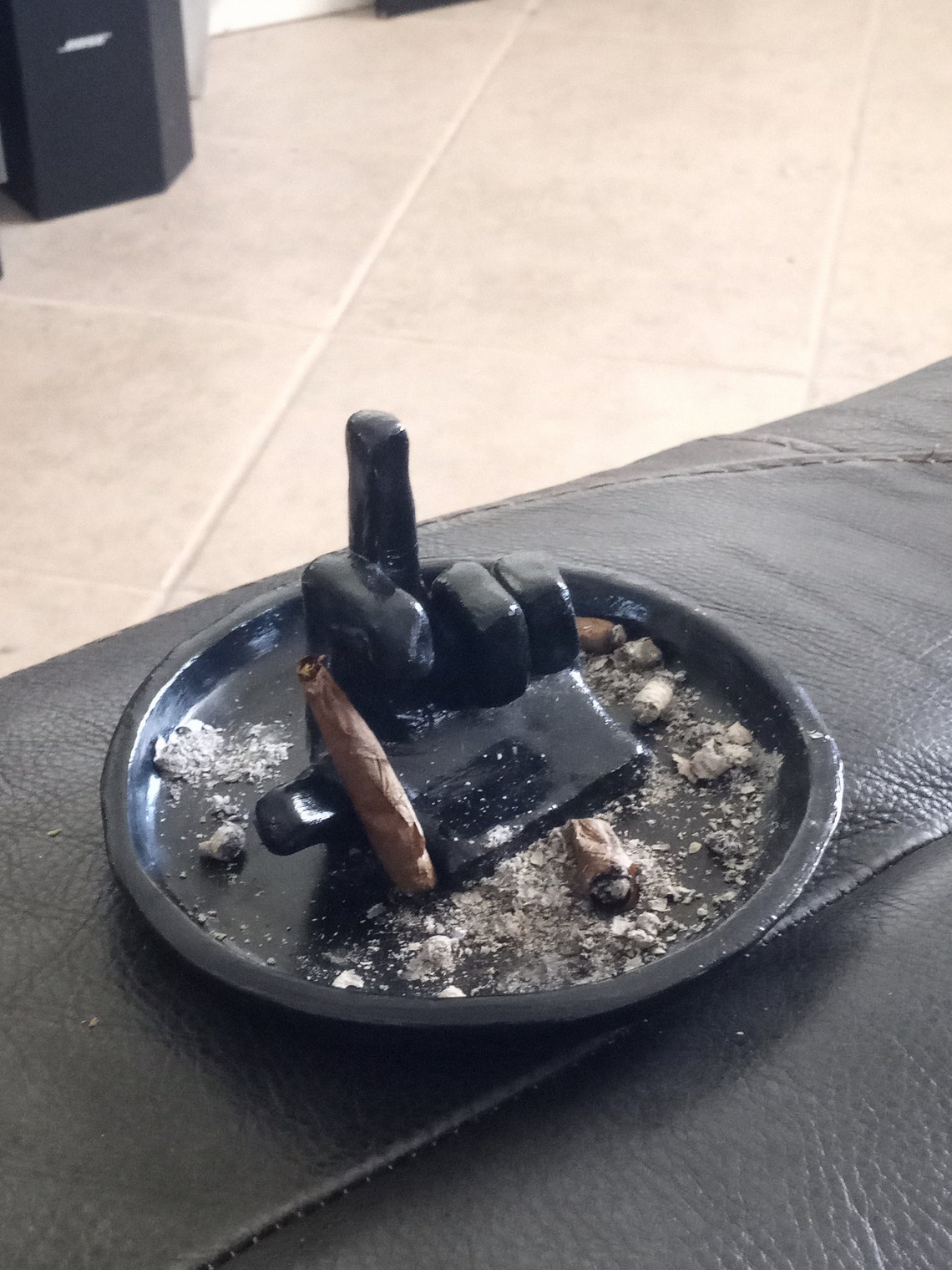 Middle Finger Ashtray / FU Table Decoration / Profanity Home Accessory ...