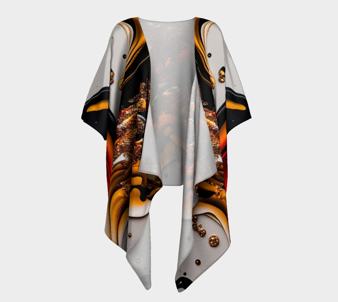Artist Designed Kimono / Unique Wearable Art Drape Cover / Original ...