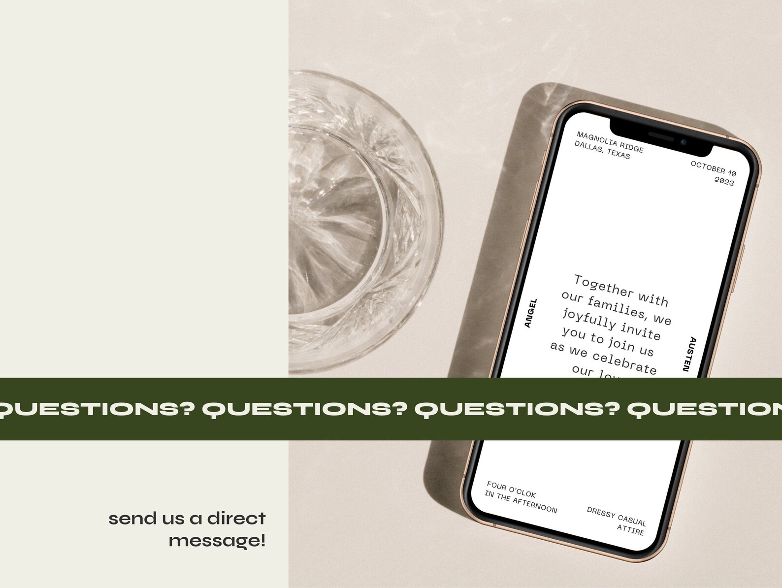 Modern Electronic Invitation Template Digital Wedding - Etsy