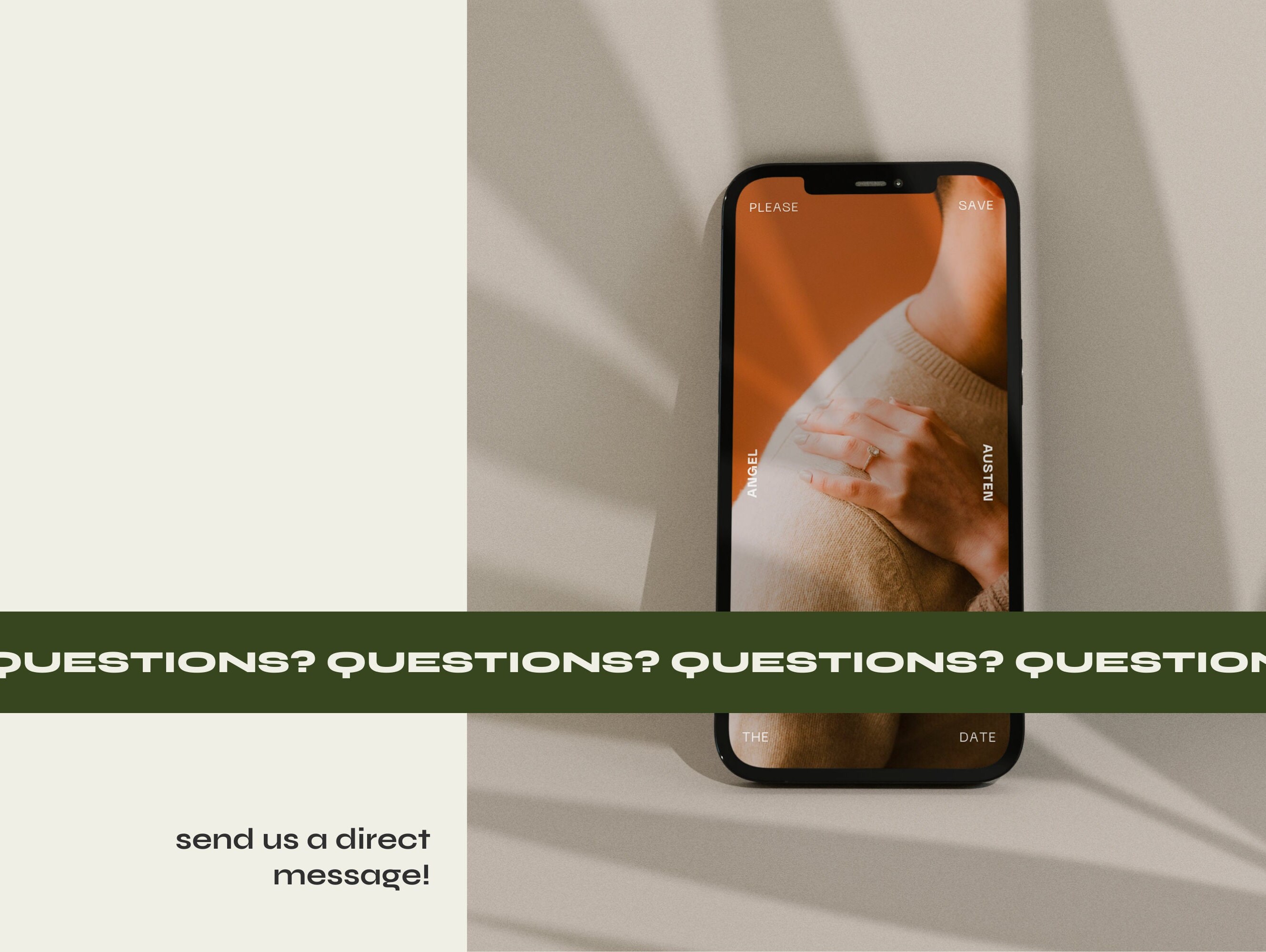 Modern Electronic Save the Date Template Digital Save the Date With ...