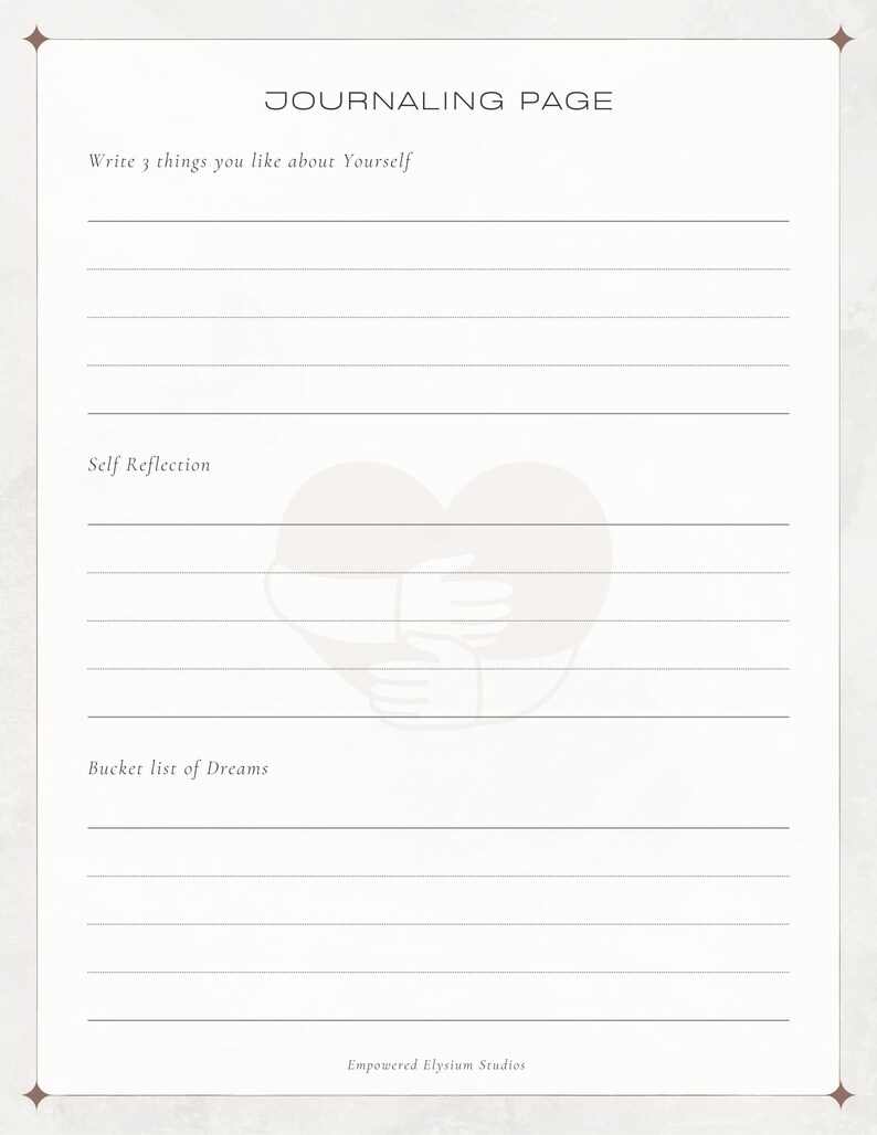 30-day Self Care Challenge - Etsy