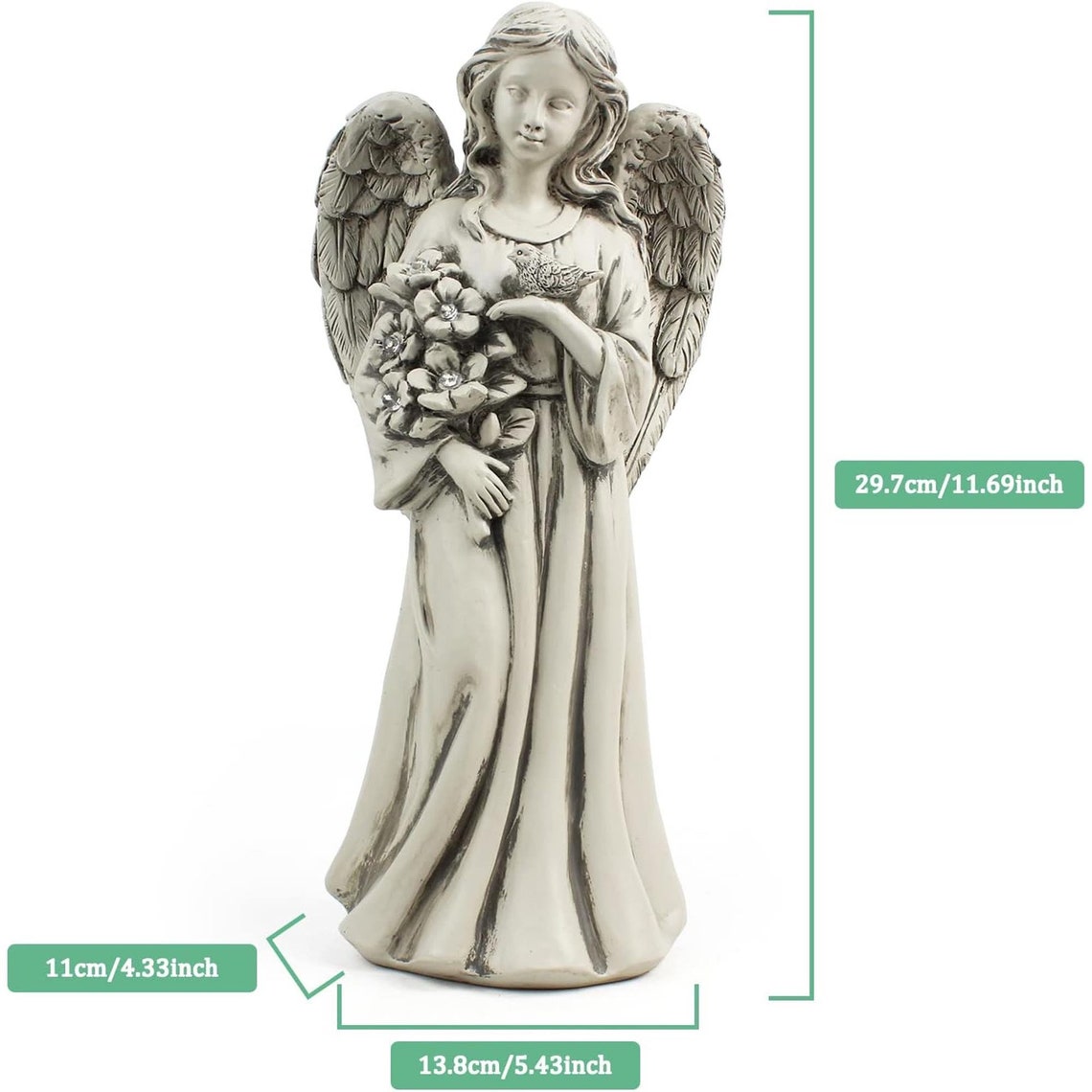 Solar Angel Statue for Outdoor Angel Garden Figurine With - Etsy
