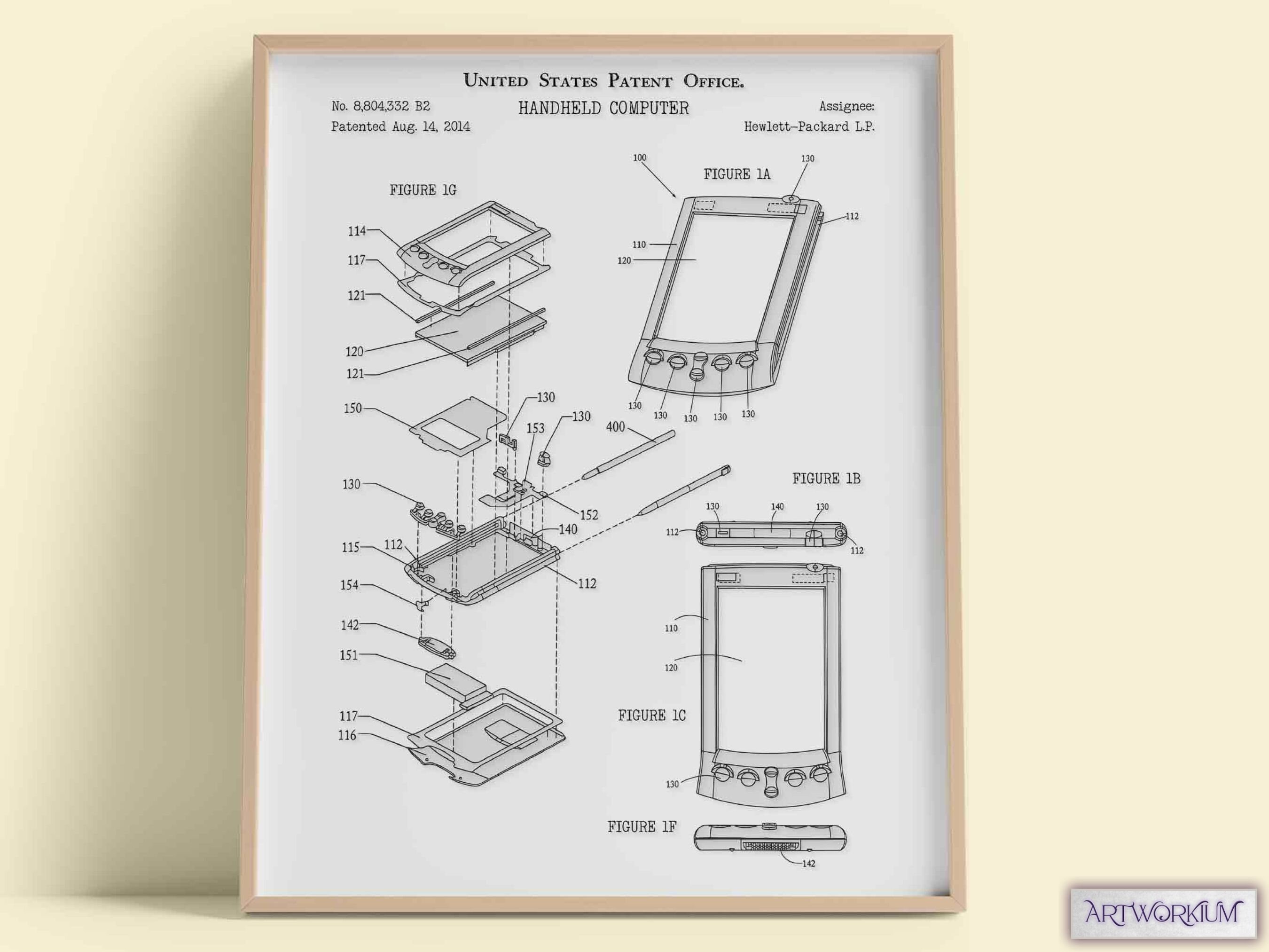 Set of 6 Computers & Electronics Patent Prints vol. 2 - Etsy