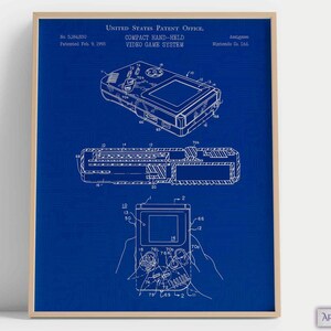 Retro Video Games Console Set of 6 Patent Prints [vol. 1 - Blueprint ...