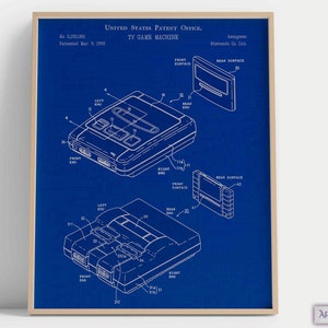 Retro Video Games Console Set of 6 Patent Prints [vol. 1 - Blueprint ...