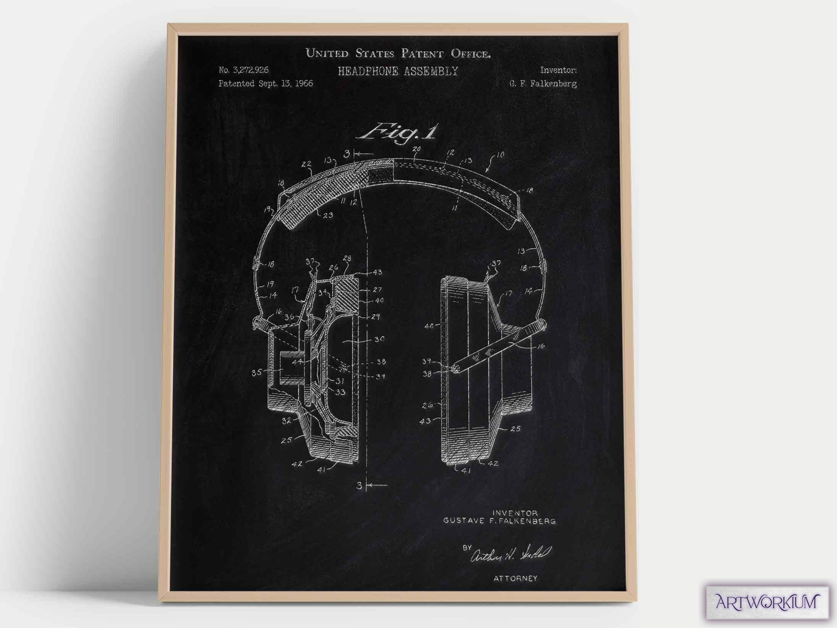 Set of 6 Computers & Electronics Patent Prints vol. 3 Black Computer ...