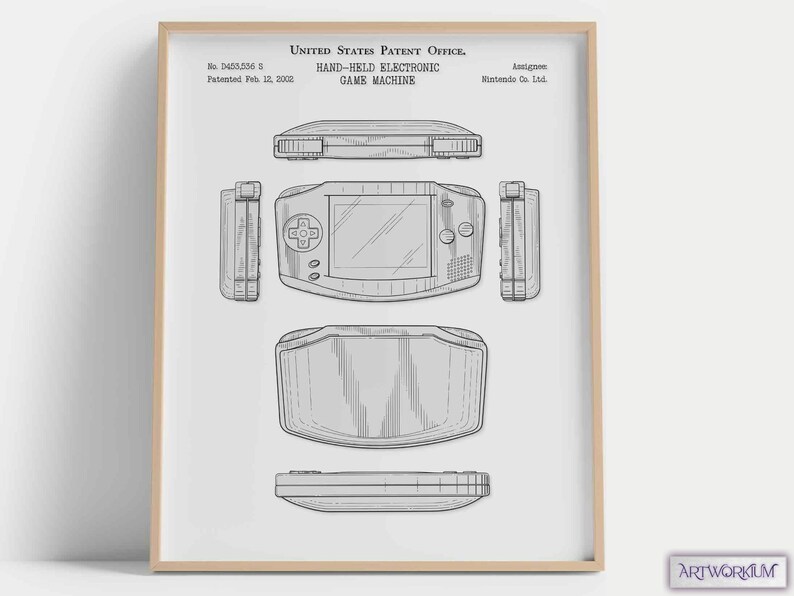 Retro Video Games Console Set of 6 Patent Prints vol. 2 - Etsy