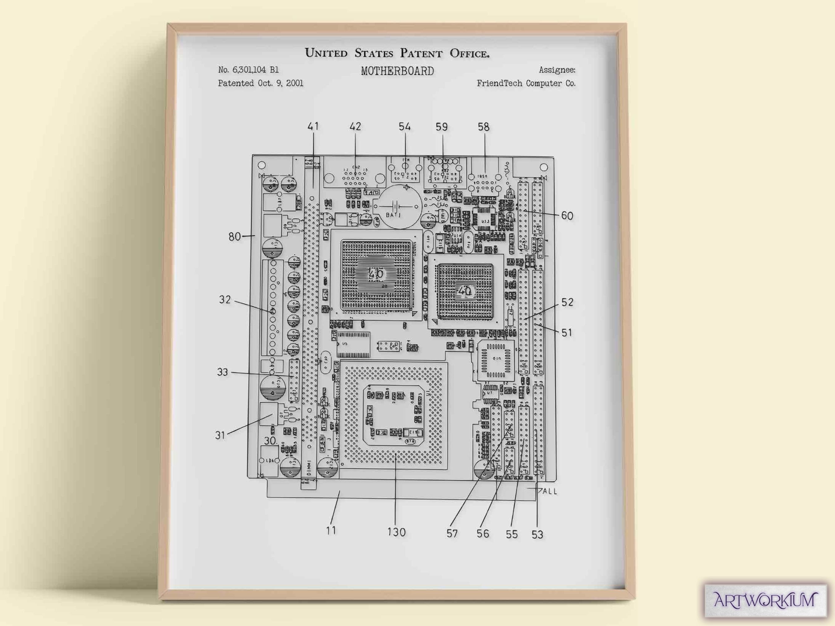 Set of 6 Computers & Electronics Patent Prints vol. 2 - Etsy