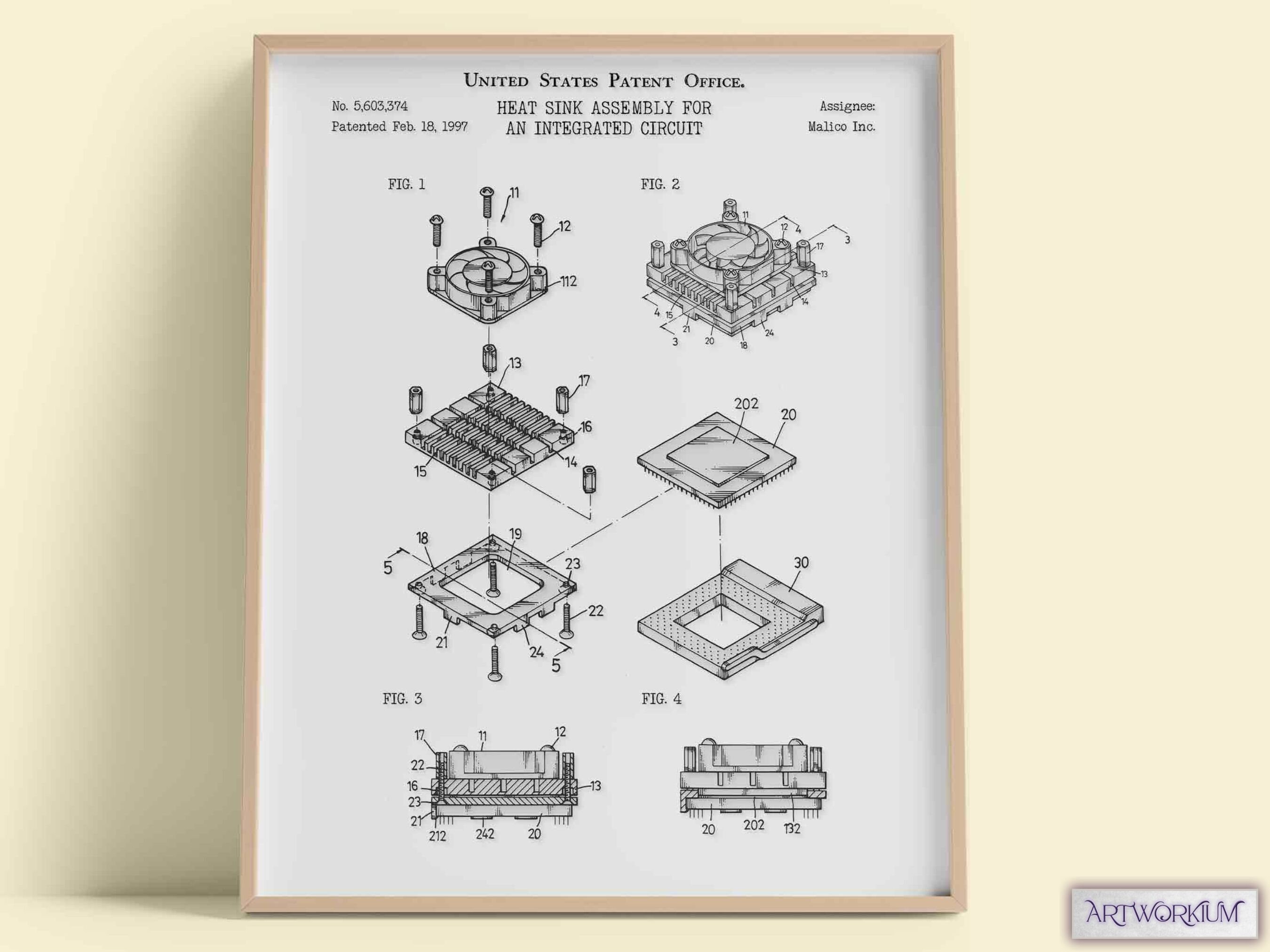 Set of 6 Computers & Electronics Patent Prints vol. 2 - Etsy
