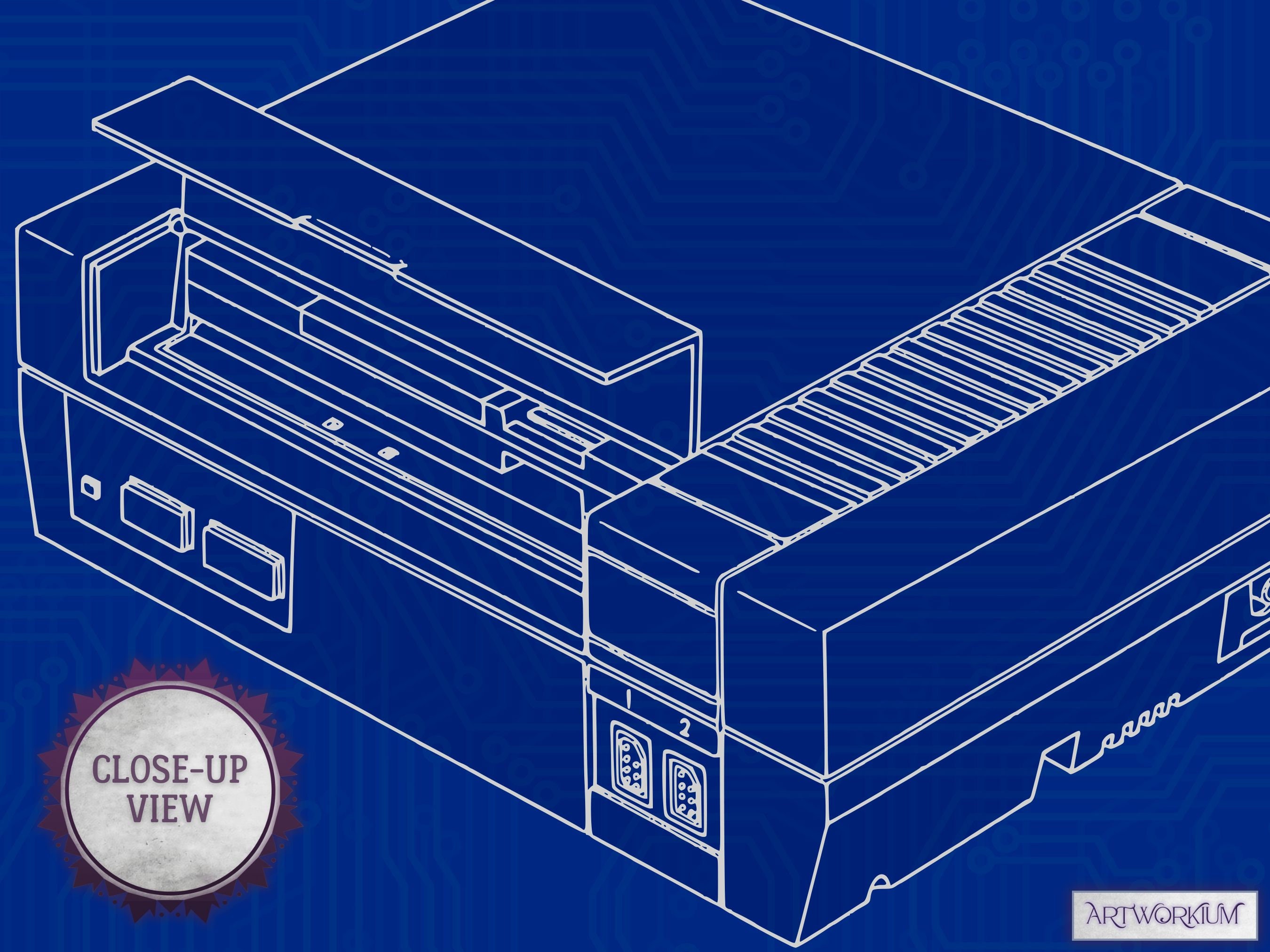 Retro Video Games Console Set of 6 Patent Prints [vol. 1 - Blueprint ...