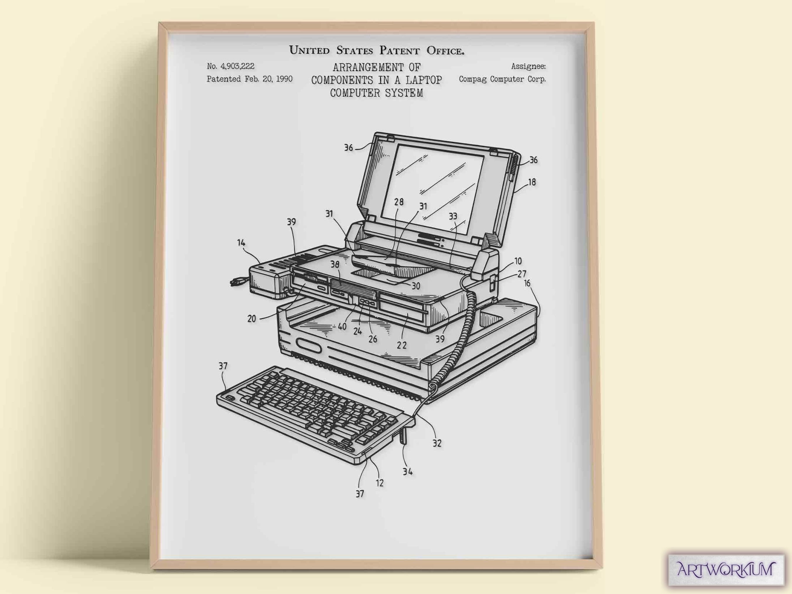 Set of 6 Computers & Electronics Patent Prints vol. 2 - Etsy